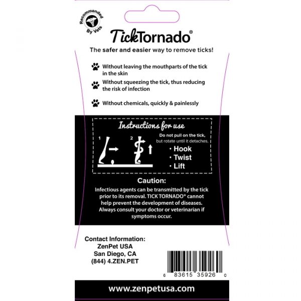 ZenPet Tick Tornado - 2 Pack Tick Remover - DogCulture