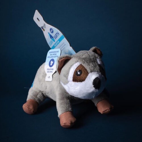 Spunky Pup Clean Earth Collection Dog Toy Racoon | DogCulture
